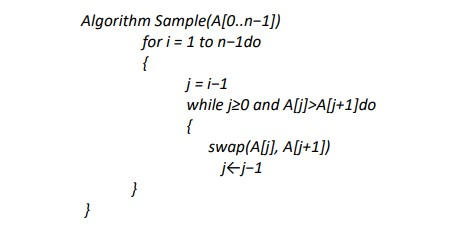 Solved Algorithm Sample(A[O..n-1]) for i = 1 to n-1do j =i-1 | Chegg.com