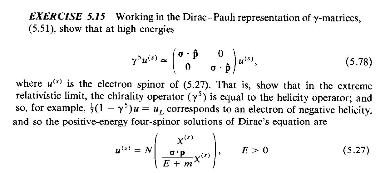 Solved EXERCISE 5.15 Working in the Dirac-Pauli | Chegg.com