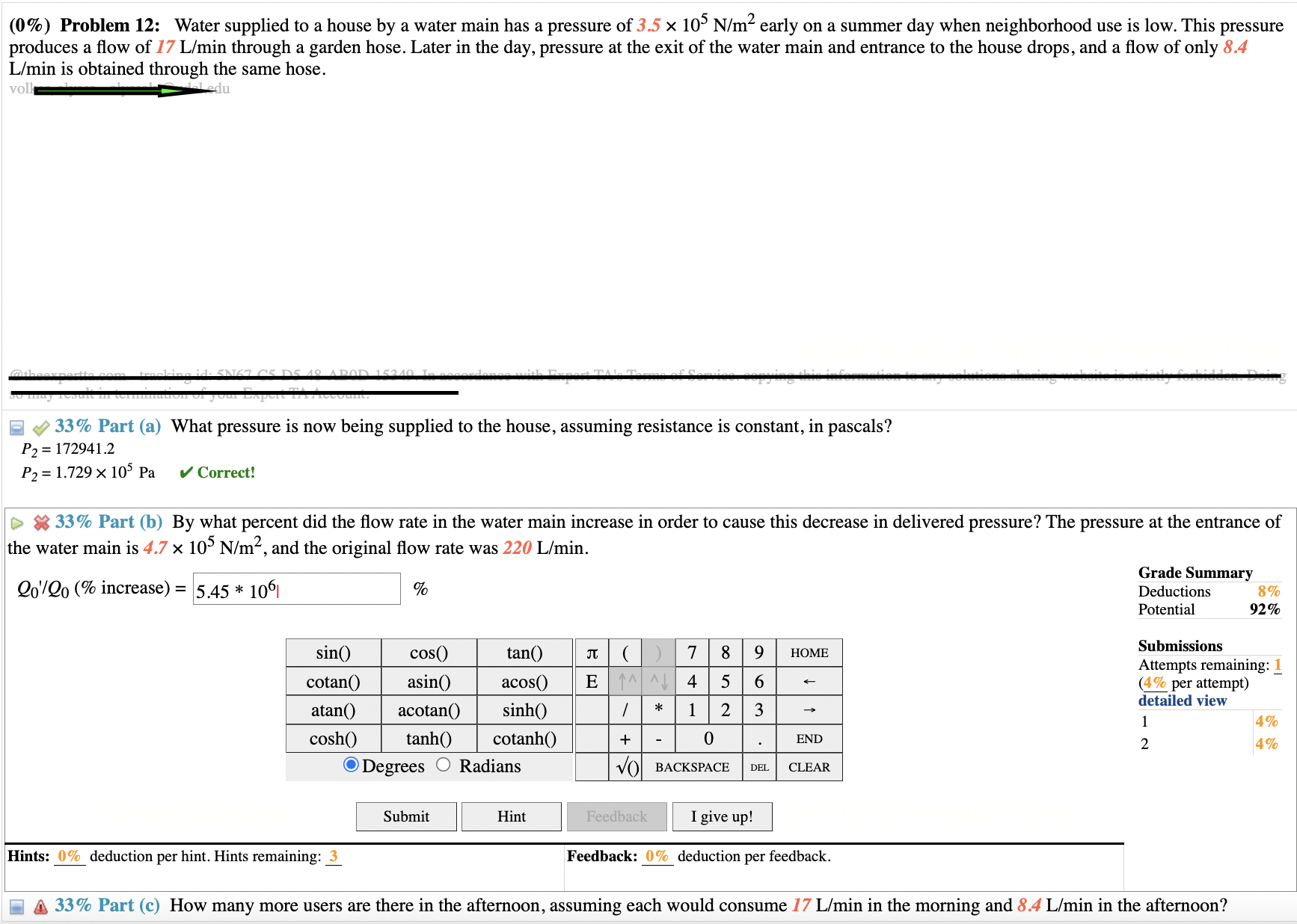 Solved parts b and c | Chegg.com