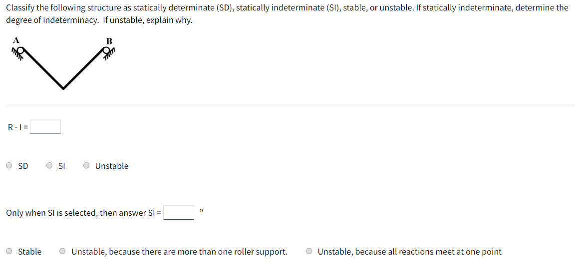 Solved Classify the following structure as statically | Chegg.com