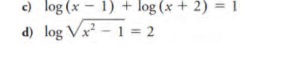 Solved Solve. a) log5(2x−1)=3 b) log3x=4 c) | Chegg.com