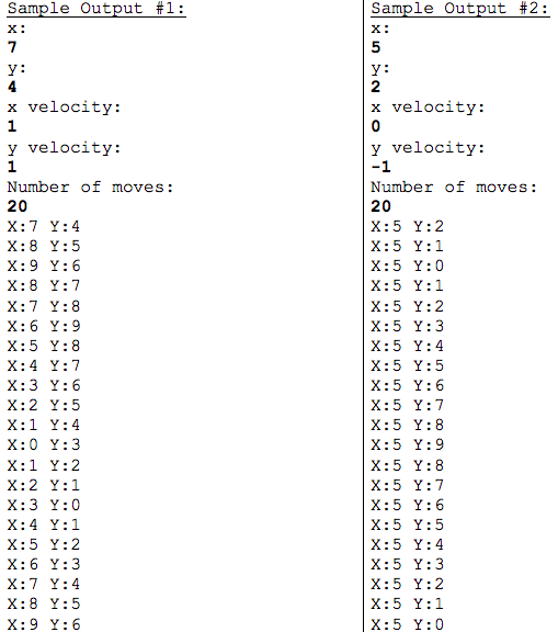 Solved (JAVA) A Ball has an X and Y position. Equally | Chegg.com
