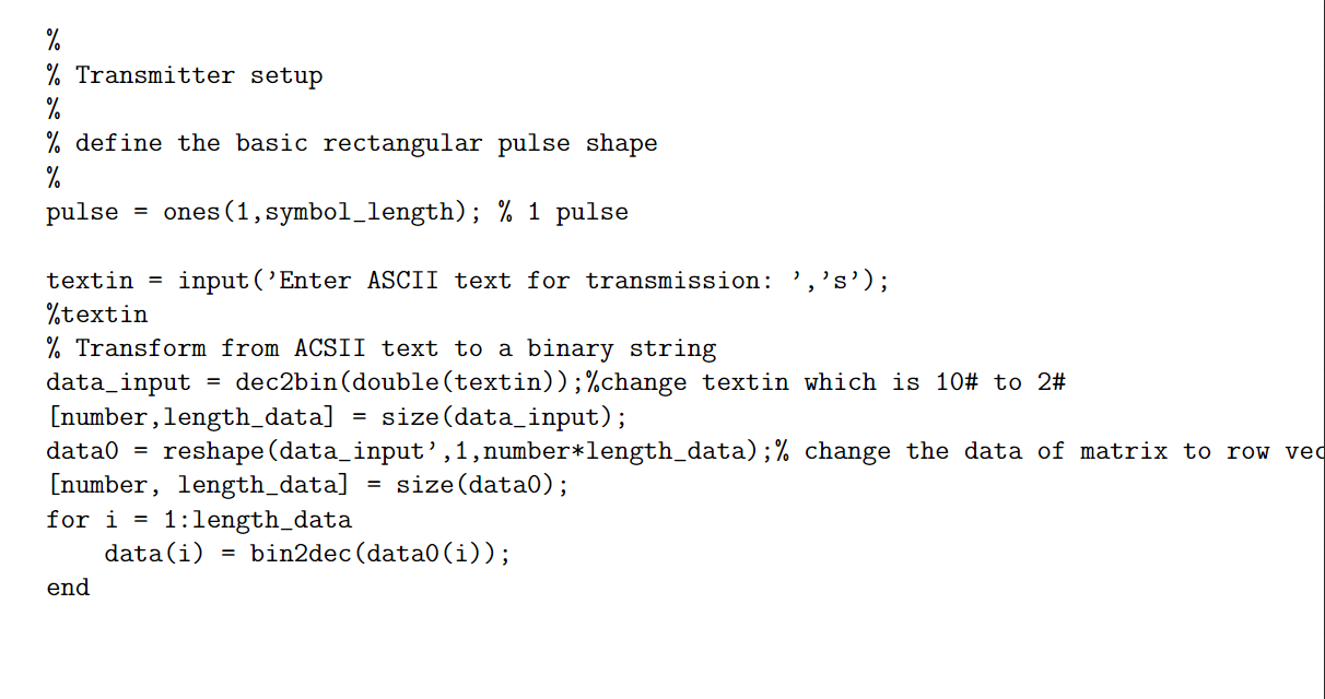 In the Matlab program provided here, we use | Chegg.com