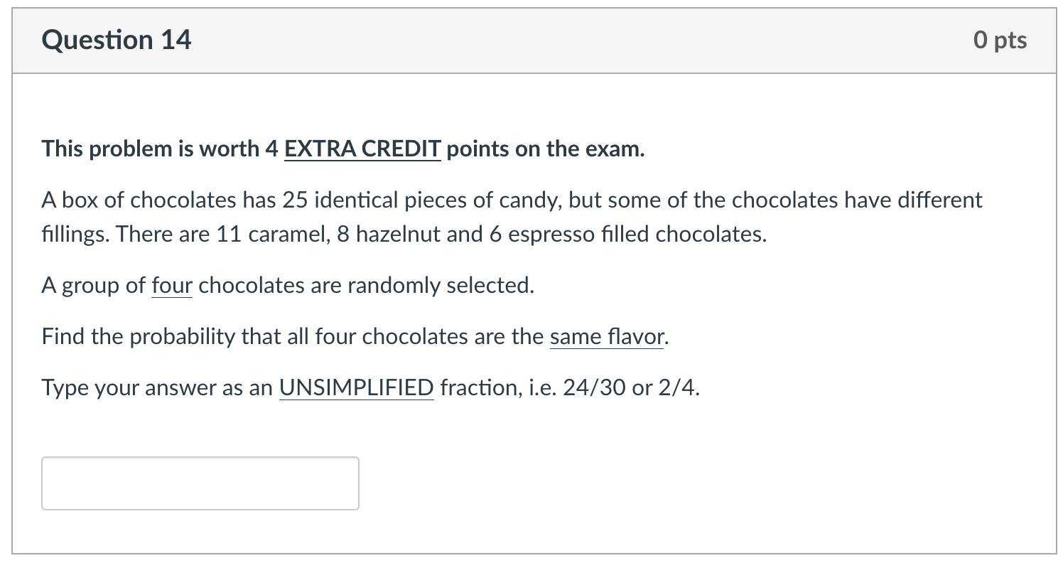 Solved This problem is worth 4 EXTRA CREDIT points on the | Chegg.com