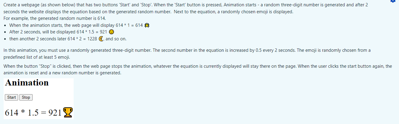 Solved Create a webpage (as shown below) that has two | Chegg.com