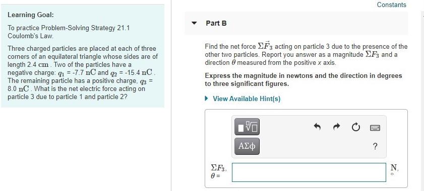 Solved Constants Part B Learning Goal: To practice Problem | Chegg.com Solved Constants Part B Learning Goal: To practice Problem | Chegg.com