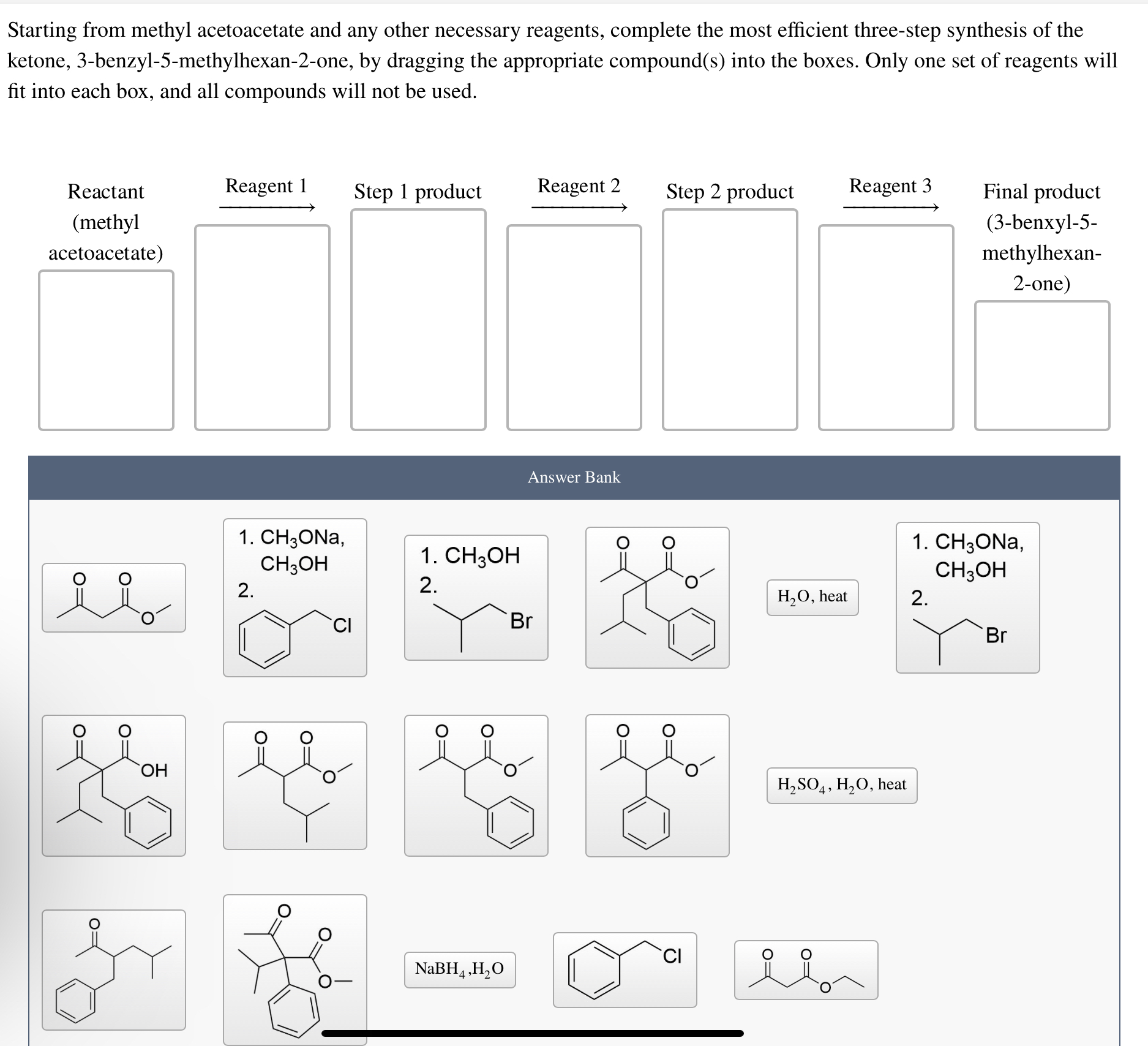 Solved Starting from methyl acetoacetate and any other | Chegg.com