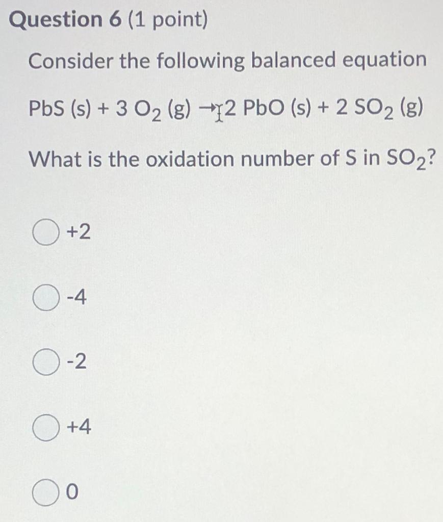 Solved Question 2 (1 point) Saved Consider the following | Chegg.com