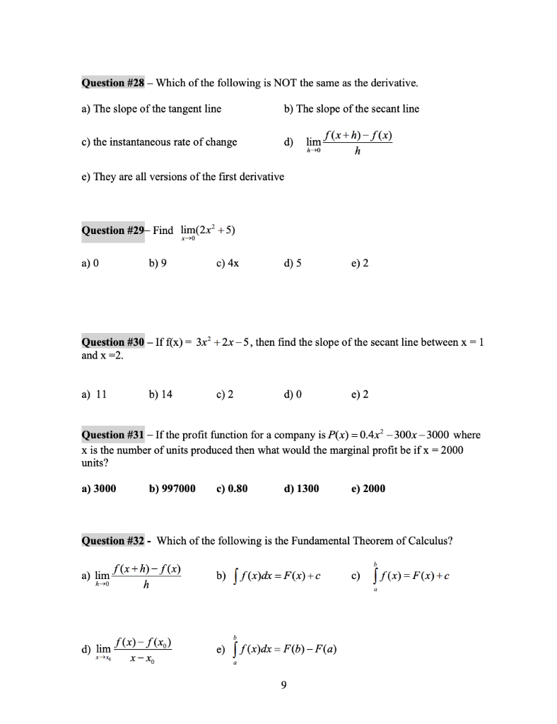Solved Question #28 - Which of the following is NOT the same | Chegg.com