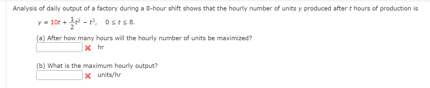 Solved Analysis of daily output of a factory during a 8-hour | Chegg.com
