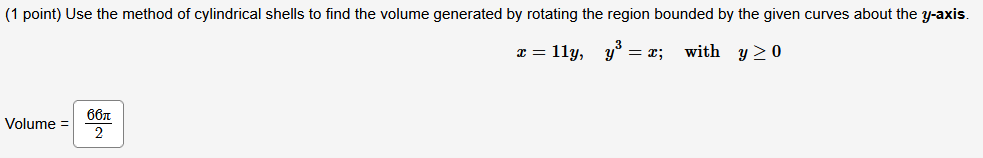 Solved Calculus II: Shell Method - ﻿Use the method of | Chegg.com