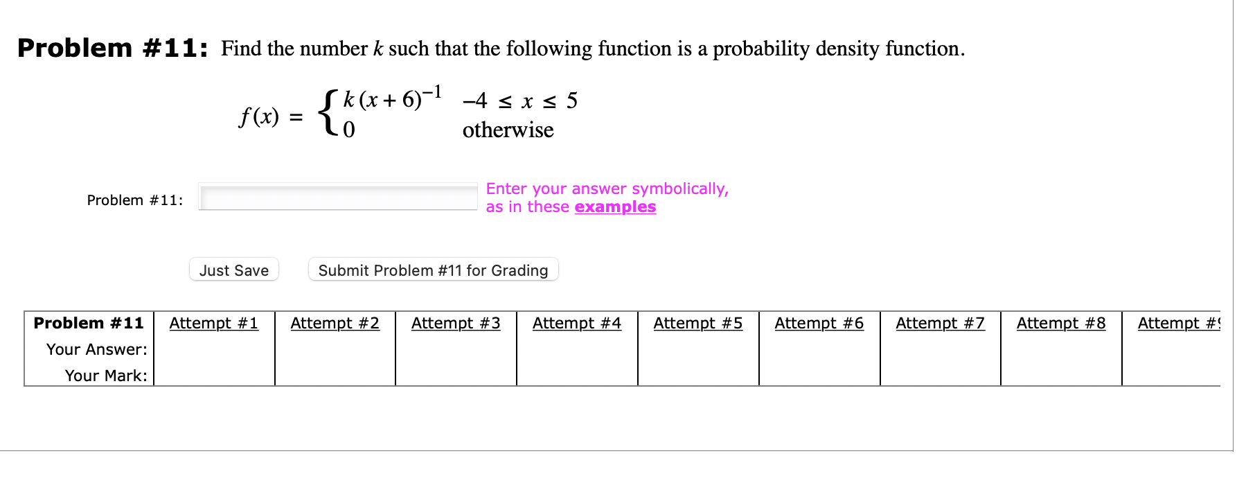 Solved Problem #11: Find the number k ﻿such that the | Chegg.com