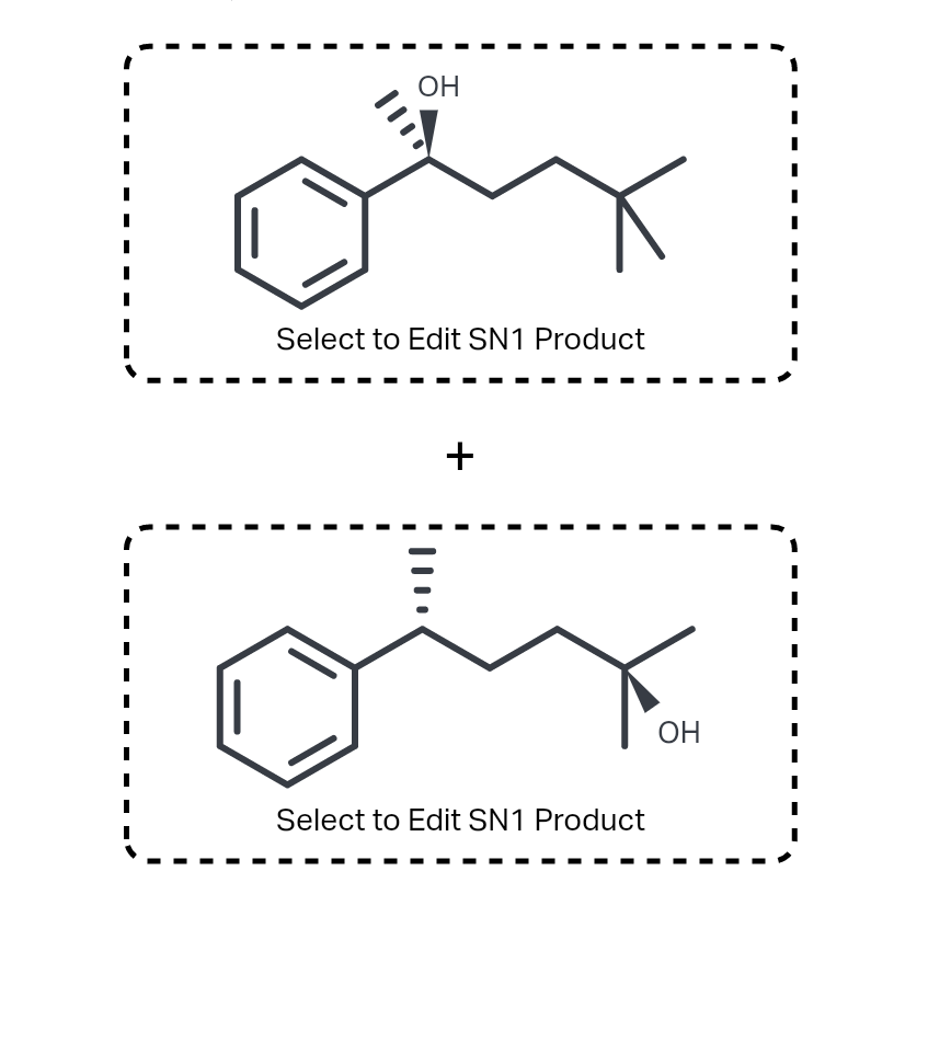 Solved Draw the major products of the SN1 reaction shown | Chegg.com