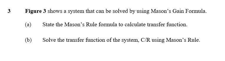 Solved 3 3 Figure 3 shows a system that can be solved by | Chegg.com