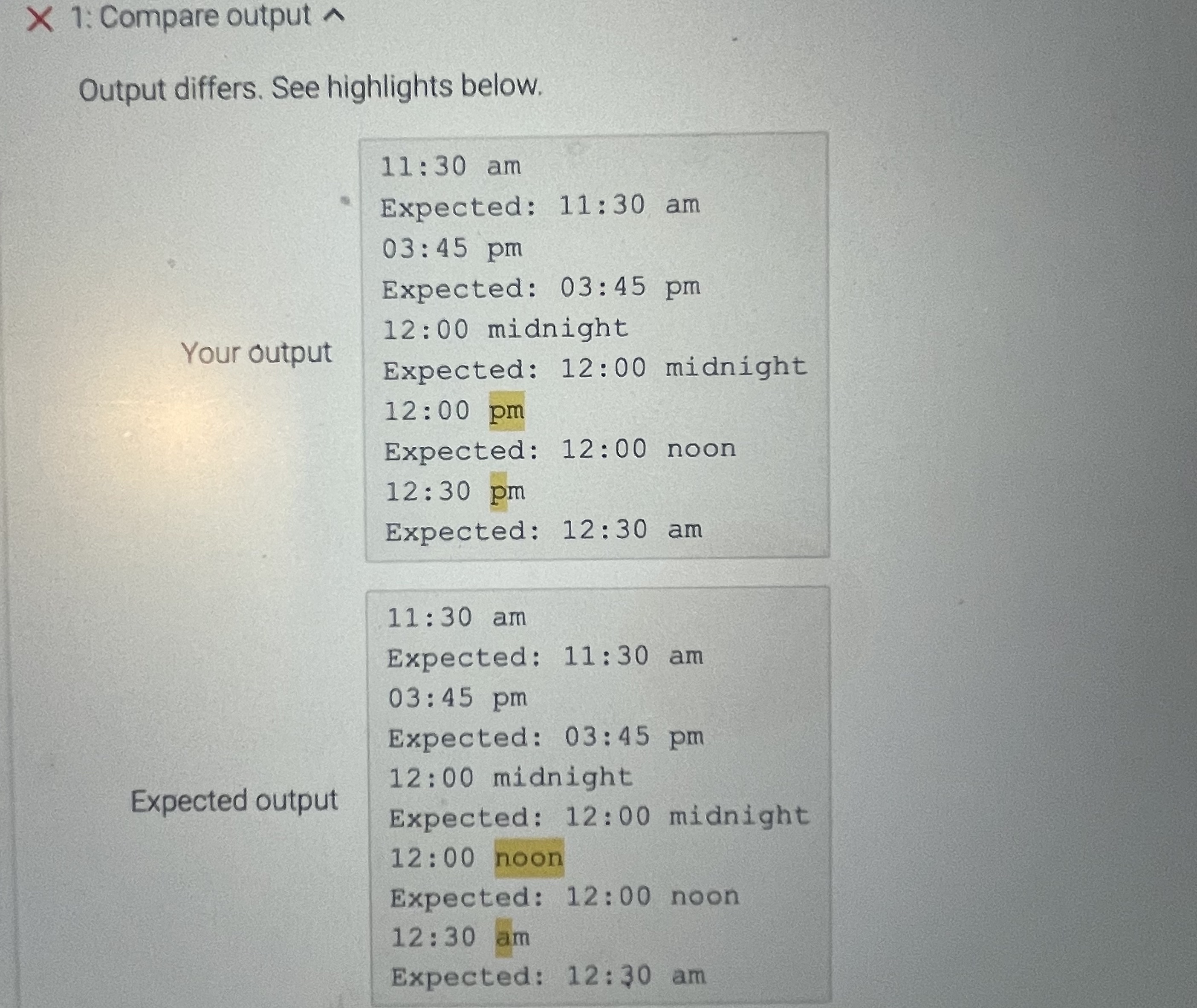 Solved Consider a I Ime class that represents a point in | Chegg.com