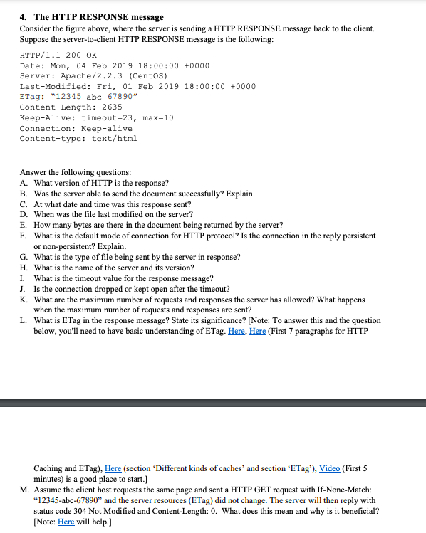 Solved http GET http reply Internet Host, running a web | Chegg.com