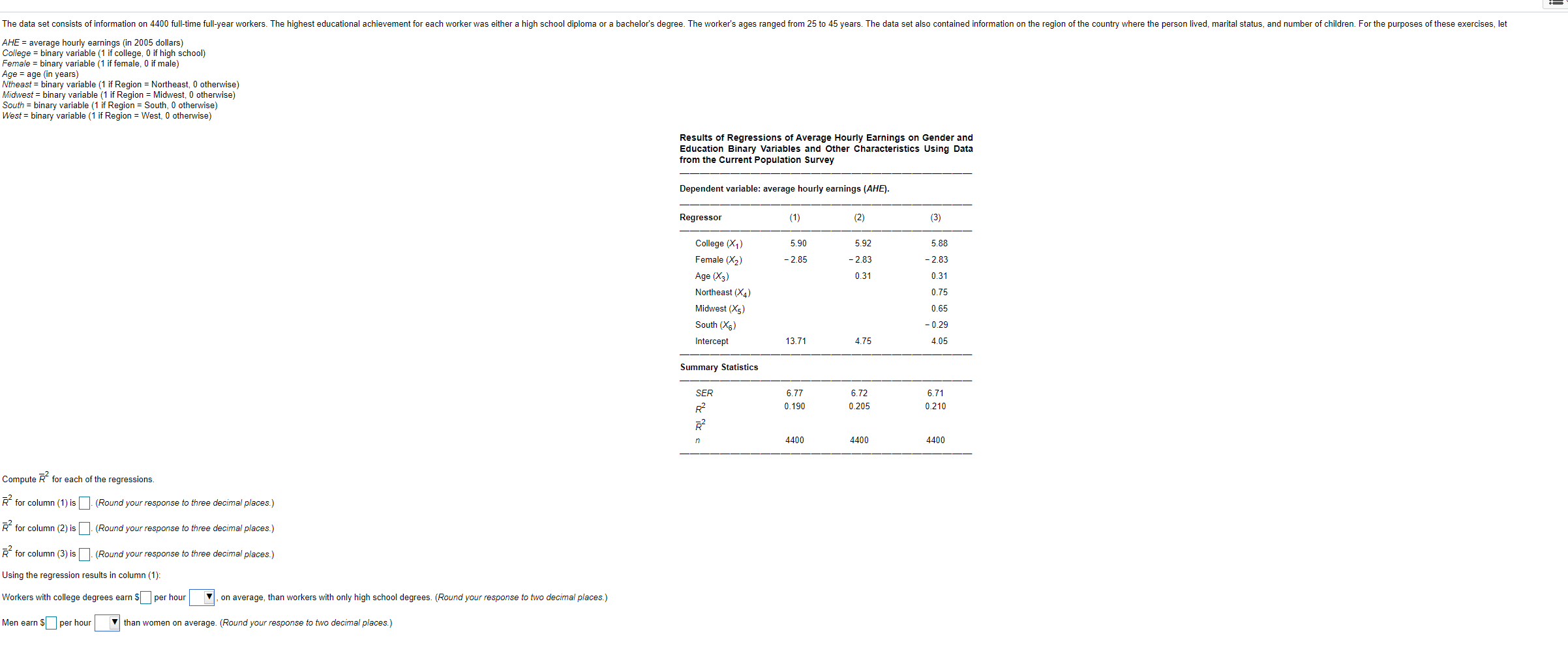 The data set consists of information on 4400 | Chegg.com