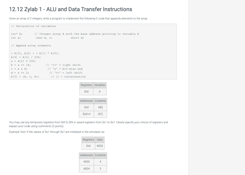 Solved 2:Compare storage ∧ Initial storage Resulting | Chegg.com