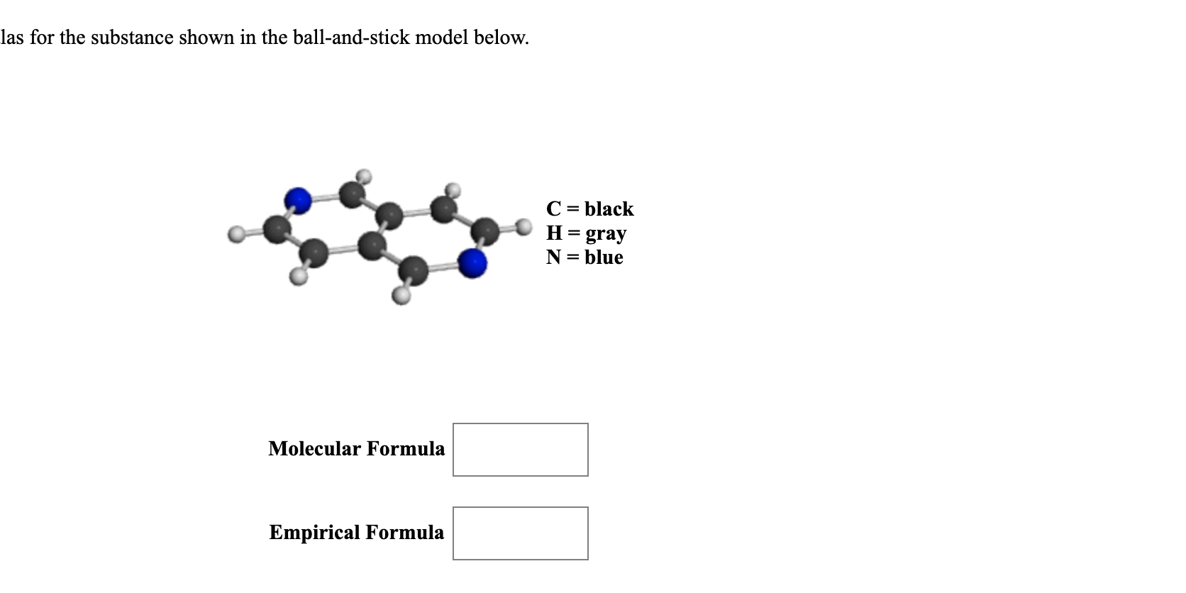 Solved Determine the molecular and empirical formulas for | Chegg.com