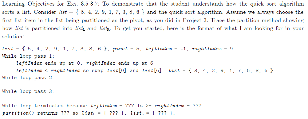 Solved Learning Objectives for Exs. 3.5-3.7: To demonstrate | Chegg.com