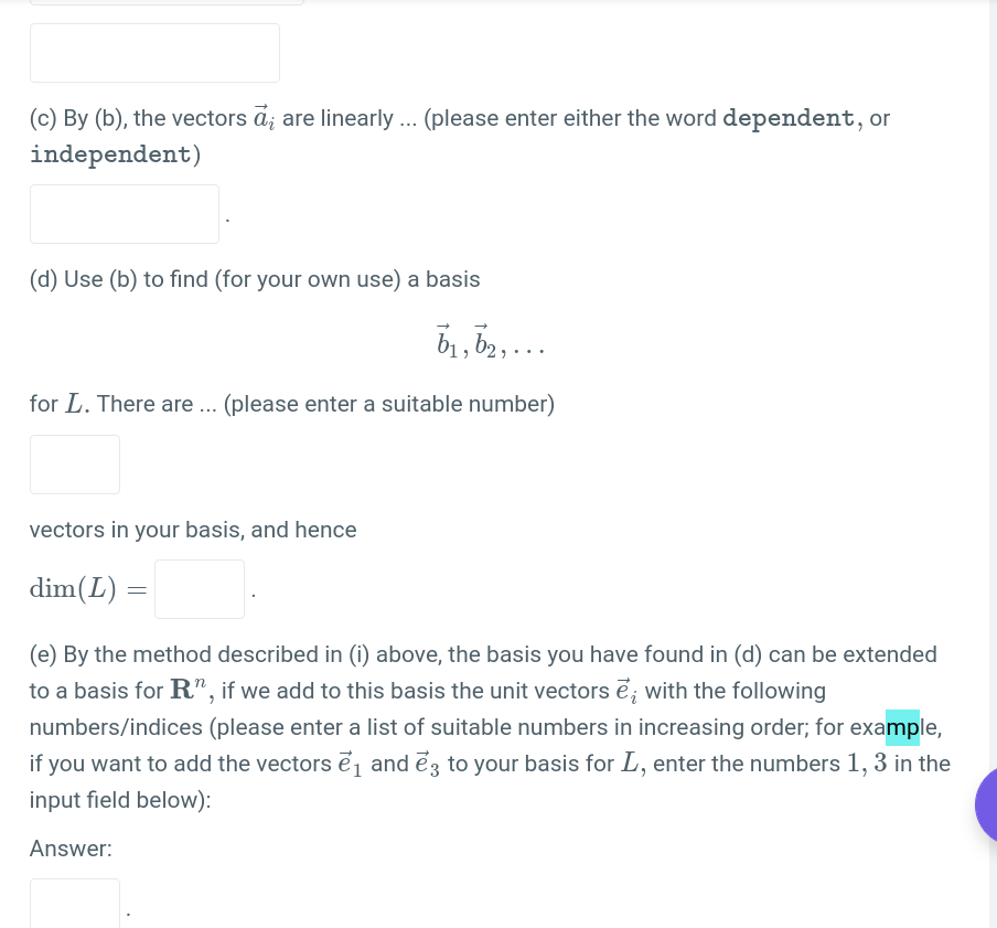 Solved (Linear Spans). Recall that the transpose operation | Chegg.com