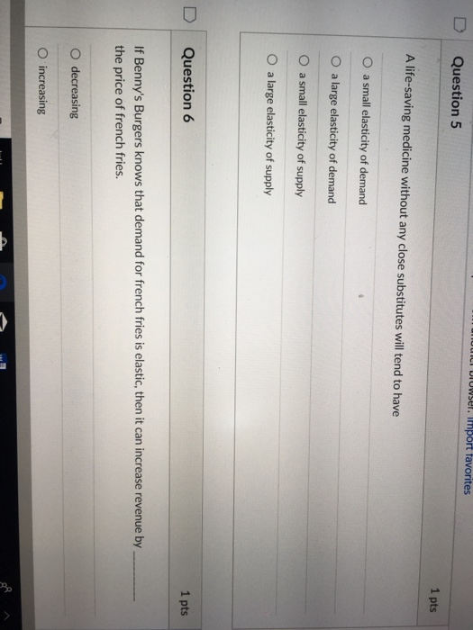 Solved uestion 1 1 pts elasticity of demand measures how | Chegg.com Solved uestion 1 1 pts elasticity of demand measures how | Chegg.com