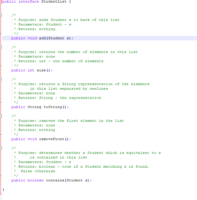 public class StudentLinkedList implements StudentList | Chegg.com