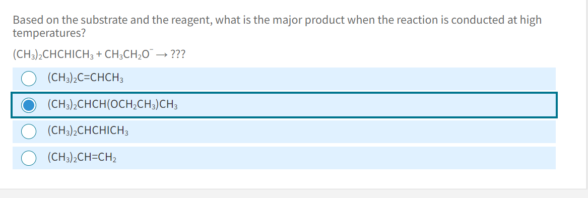 Solved Based on ﻿the substrate and the reagent, what is ﻿the | Chegg.com