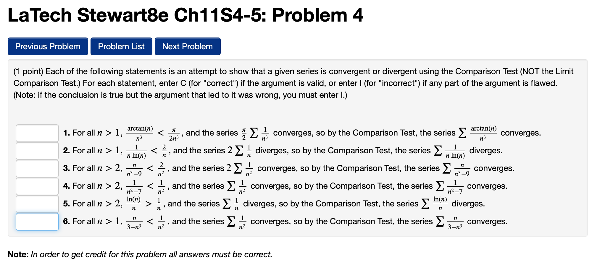 Solved LaTech Stewart8e Ch11S4-5: Problem 4 Previous Problem | Chegg.com
