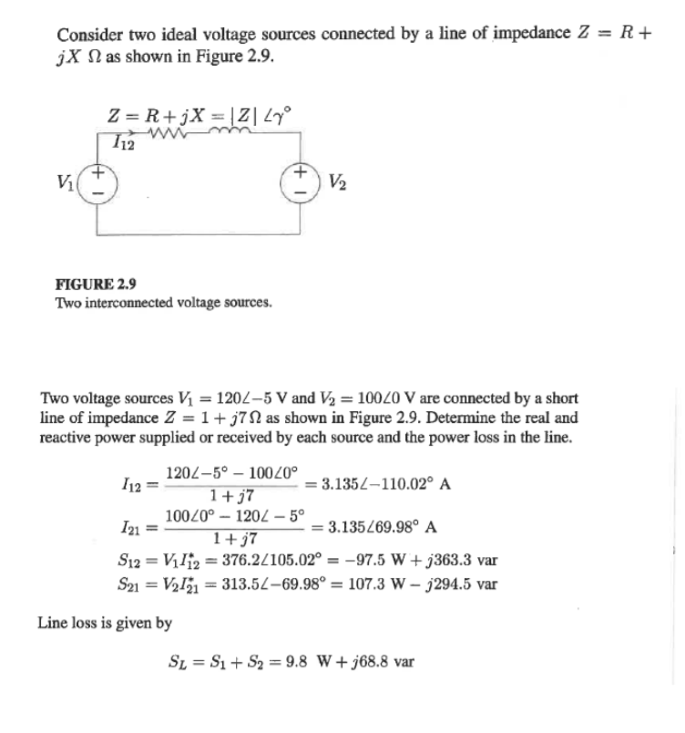 Solved Consider two ideal voltage sources connected by a | Chegg.com