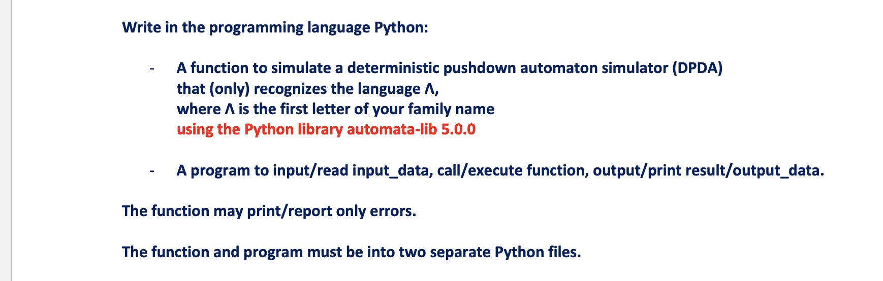 Solved Language Λ(H) = {ai bj ck | 0