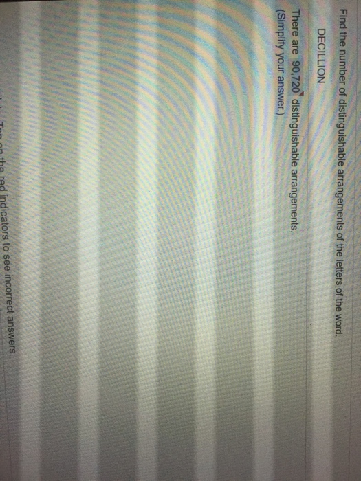 Solved Find the number of distinguishable arrangements of | Chegg.com