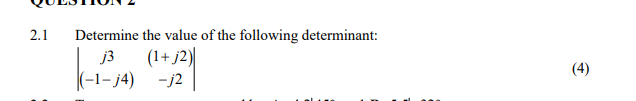 Solved Determine the value of the following determinant: | Chegg.com