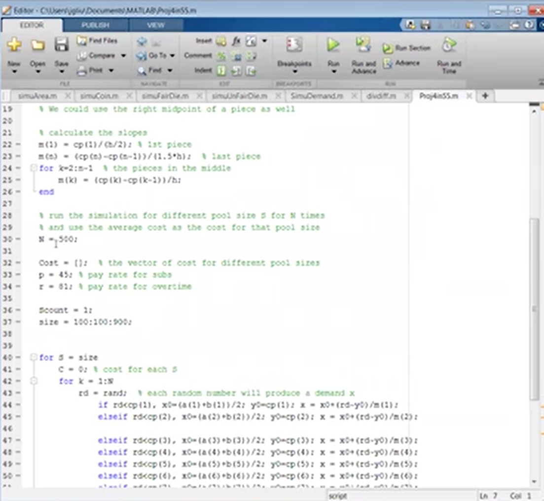 Solved *Matlab Only* Can anyone help me decipher my | Chegg.com