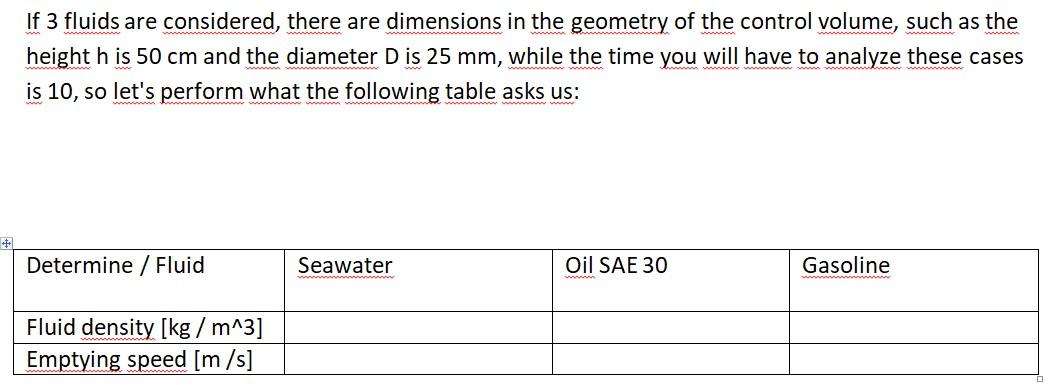 If 3 fluids are considered, there are dimensions in | Chegg.com
