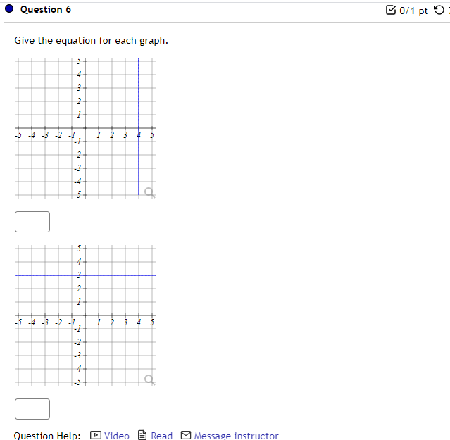 Solved Question 6 B0/1 pt Give the equation for each graph. | Chegg.com