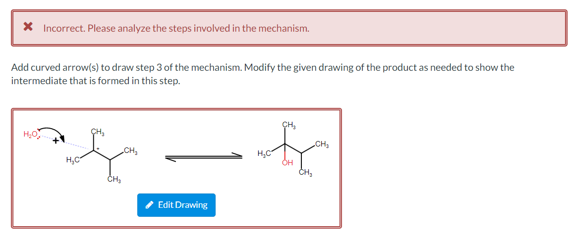 Solved Add curved arrow(s) to draw step 3 of the mechanism. | Chegg.com