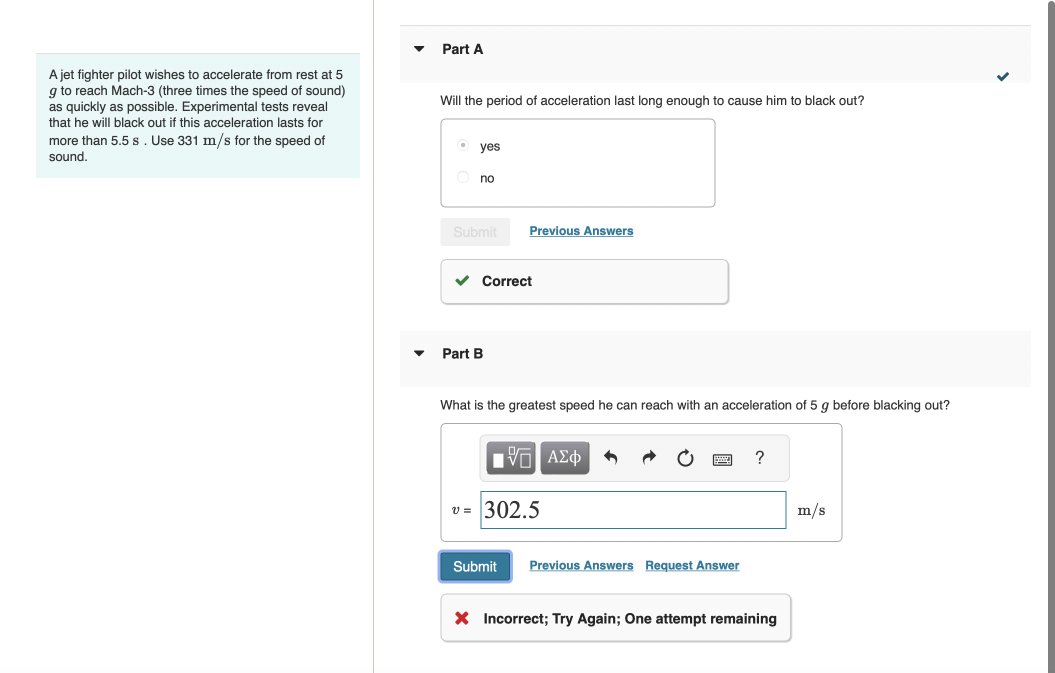 Solved A jet fighter pilot wishes to accelerate from rest at | Chegg.com