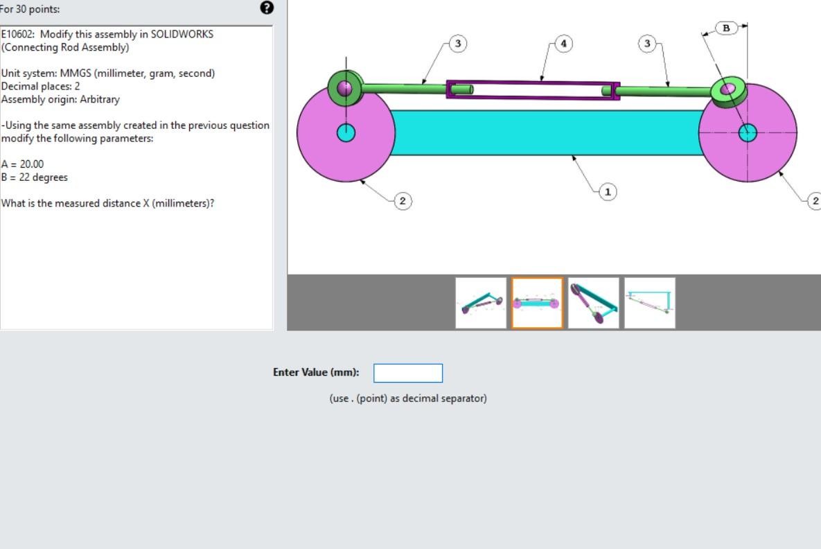 Solved E11501: Build this assembly in SOLIDWORKS (Connecting | Chegg.com
