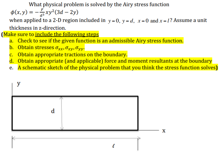 What physical problem is solved by the Airy stress | Chegg.com What physical problem is solved by the Airy stress | Chegg.com