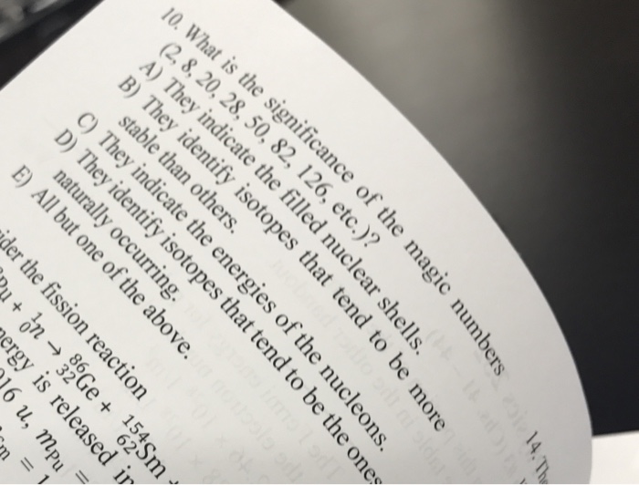 Solved What is the significance of the magic numbers (2, 8, | Chegg.com