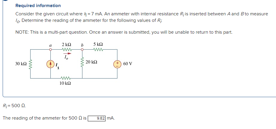 Solved Required intormation Consider the given circuit where | Chegg.com Solved Required intormation Consider the given circuit where | Chegg.com