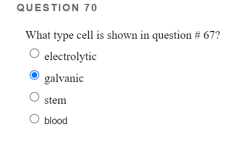 Solved QUESTION 67 | Chegg.com
