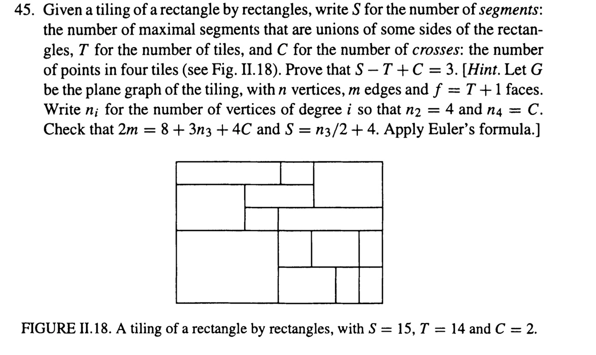 Solved 45. Given a tiling of a rectangle by rectangles, | Chegg.com