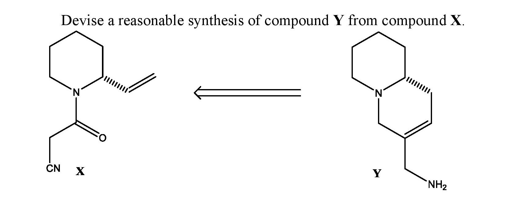 Solved Devise a reasonable synthesis of compound Y from | Chegg.com