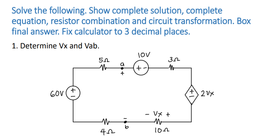 Solved Solve the following. Show complete solution, complete | Chegg.com