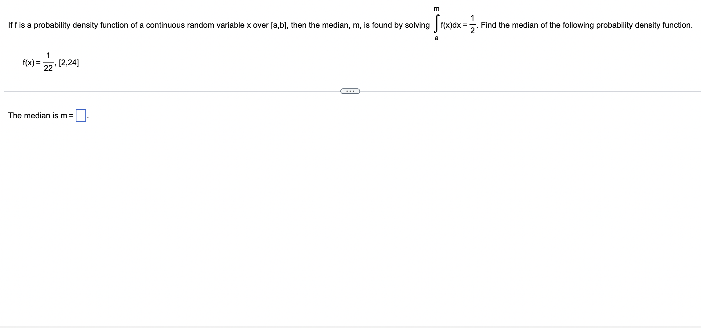 Solved If f is a probability density function of a | Chegg.com