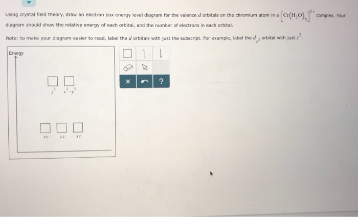 Solved Using crystal field theory, draw an electron box | Chegg.com