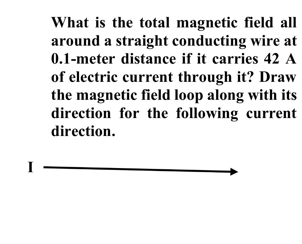 Solved What is the total magnetic field all around a | Chegg.com