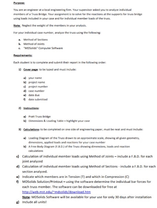 Solved f Purpose You are an engineer at a local engineering | Chegg.com